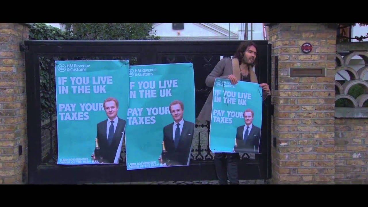 Russell Brand pays an unwelcome visit to Lord Rothermere’s home - Real ...
