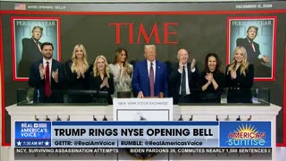 SPECIAL REPORT: TRUMP RINGS NYSE OPENING BELL - Real America's Voice News