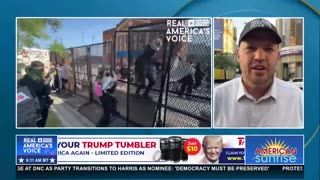 THE DNC BUILDS A WALL - PROTESTORS TEAR DOWN THAT WALL - Real America's ...