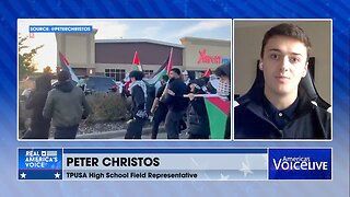 Pro-Hamas Protestors Attack TPUSA Representative - Real America's Voice ...
