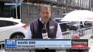 David Zere Reports Outside New York Courthouse - Real America's Voice News